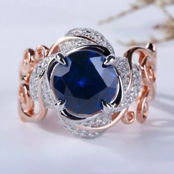 Jewelry | Blue Rose Ring | Poshmark